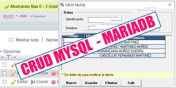 Conexión VB6.0 con MYSQL - MariaDB - Programar es Fácil